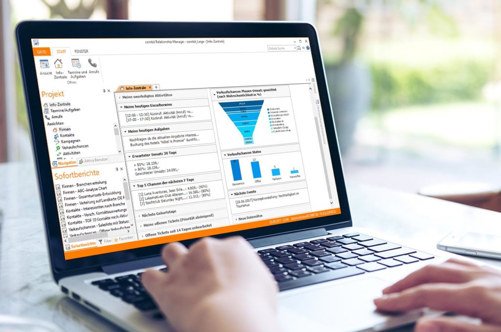 CRM-Tool für Reporting & Auswertungen – combit
