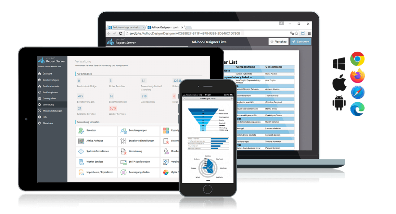 Web und Cloud Reporting für ASP.NET/MVC - List & Label