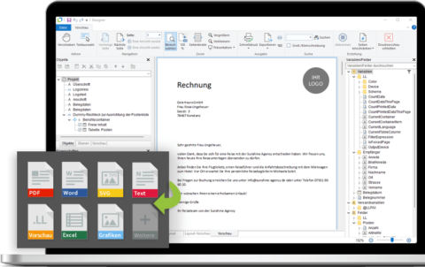 Reporting Tool List & Label für .NET, ASP, C#, C++, Delphi - combit